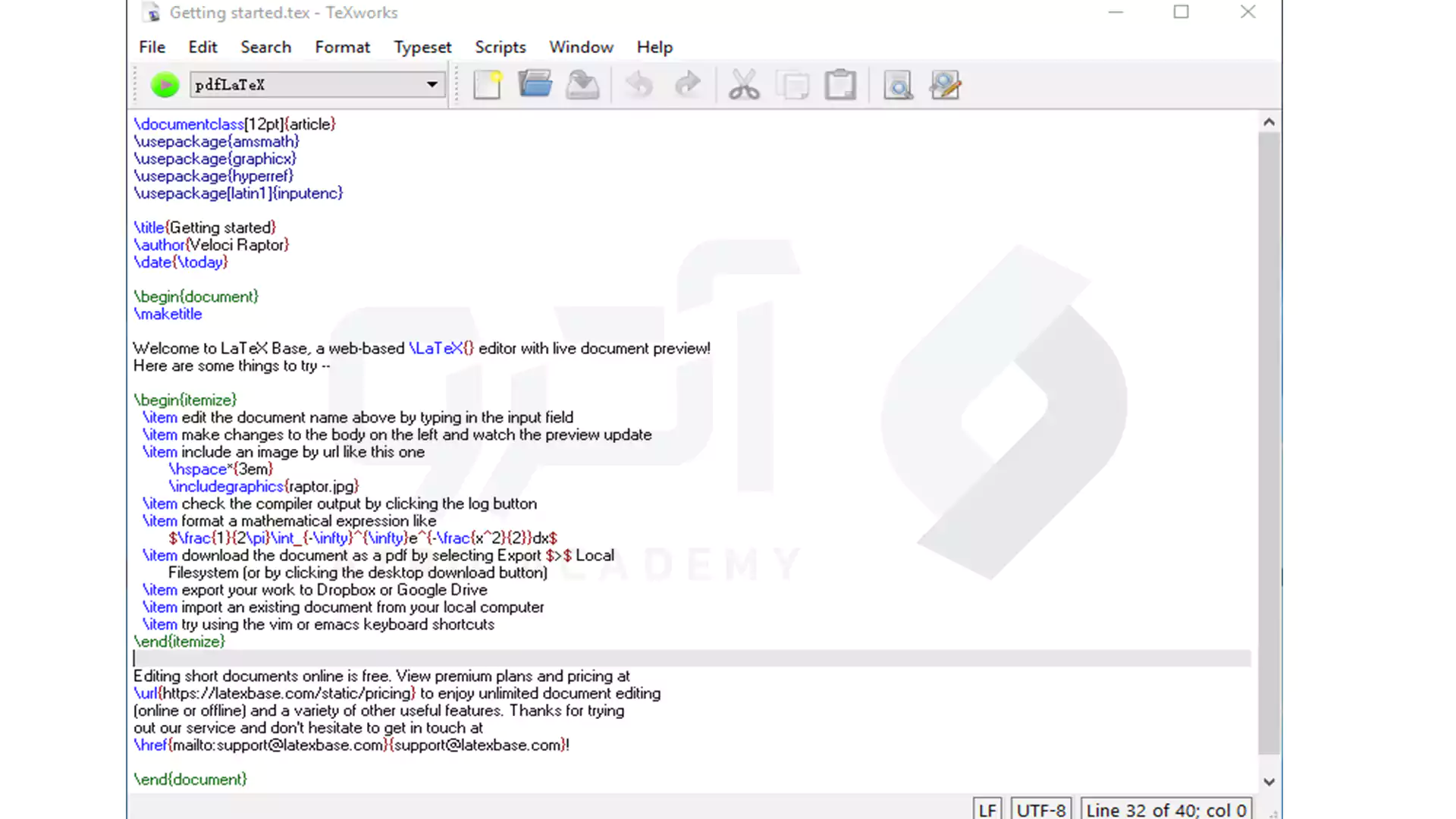 خروجی گرفتن پی دی اف از لاتکس (ابزار): راهنمای گام به گام